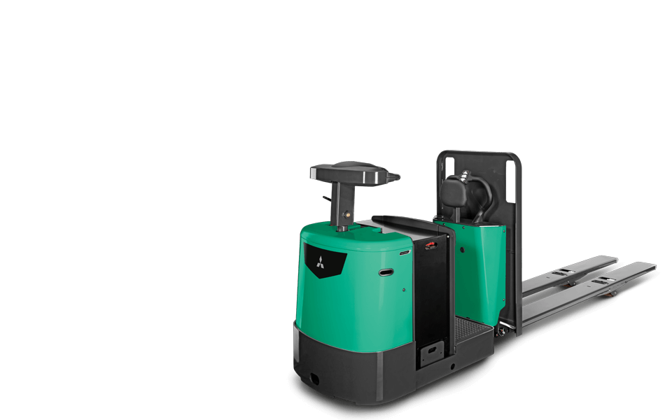 Center Rider Pallet Jack - PMCR27M-36M | Mitsubishi Forklift Trucks